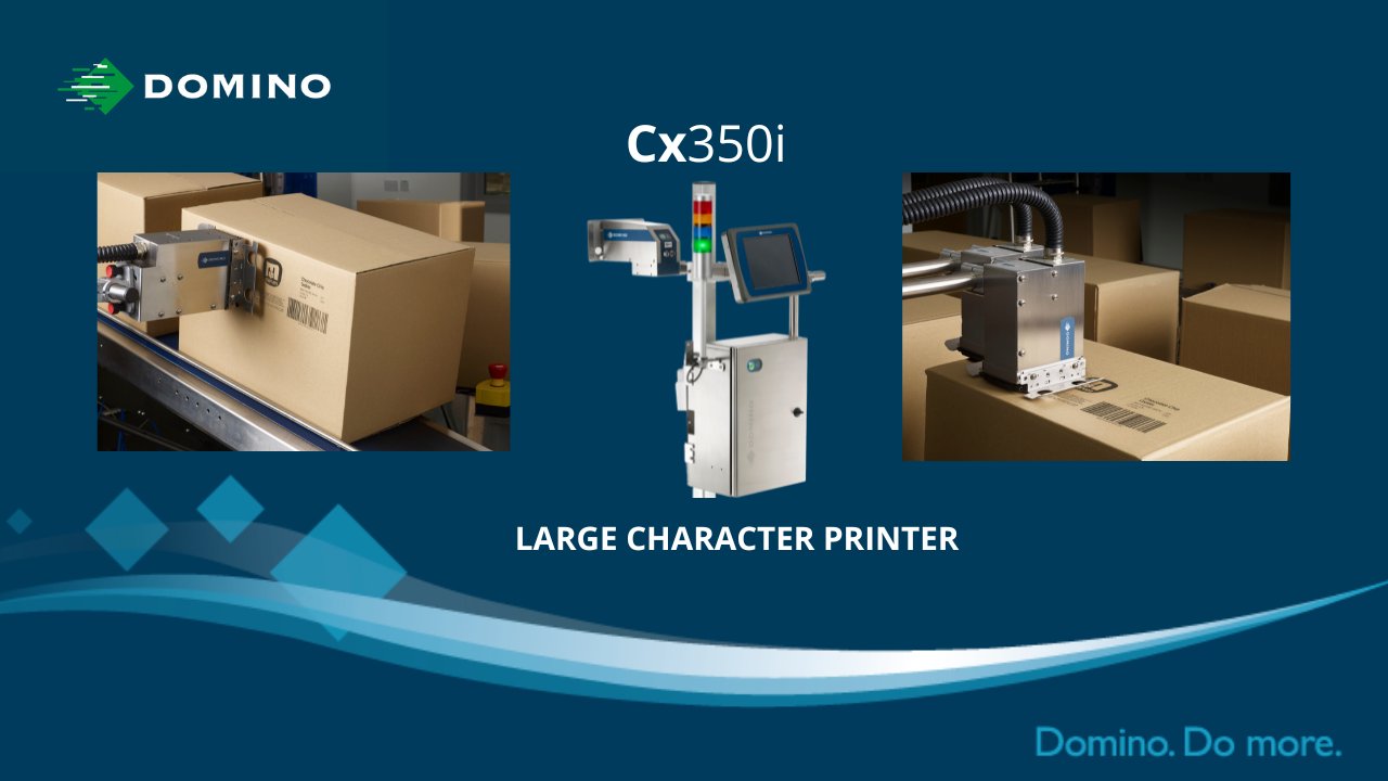Domino Printech India LLP on Twitter: "📦 With Domino Cx350i large character box coding, you can ...