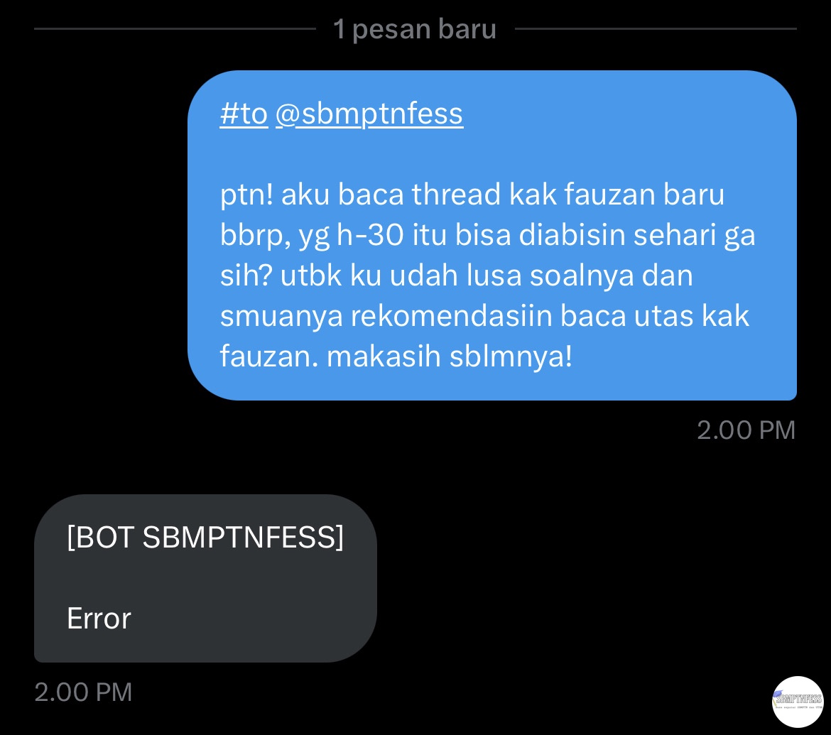 BURUANN CEK PINNED!!— SBMPTNFESS on Twitter: "🎓 mi ni mal li ma ka ta, makasih yg udah baca ...