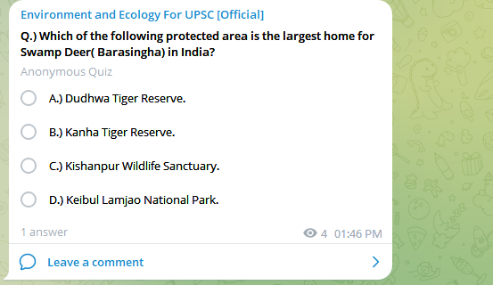 Ecology and Environment for UPSC 🇮🇳 on Twitter: "Practice Question:"