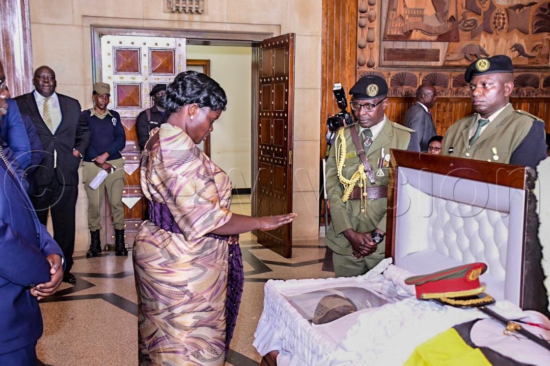 The New Vision on Twitter: "Joyce Ayikoru, the wife to the late Charles Okello Engola broke down ...