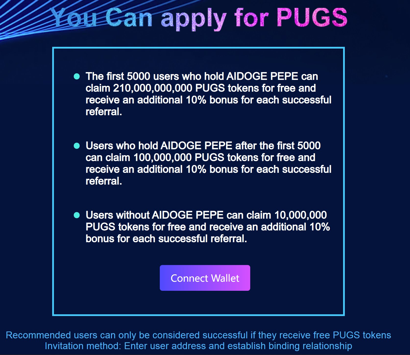 voxvex.eth (💙,🧡)🛸 on Twitter: "arb 上又一土狗 $PUGS，风险未知 （DYOR）：🪂👇 https://t.co/JtJWHEO9HF 1. 有 $pepe ...