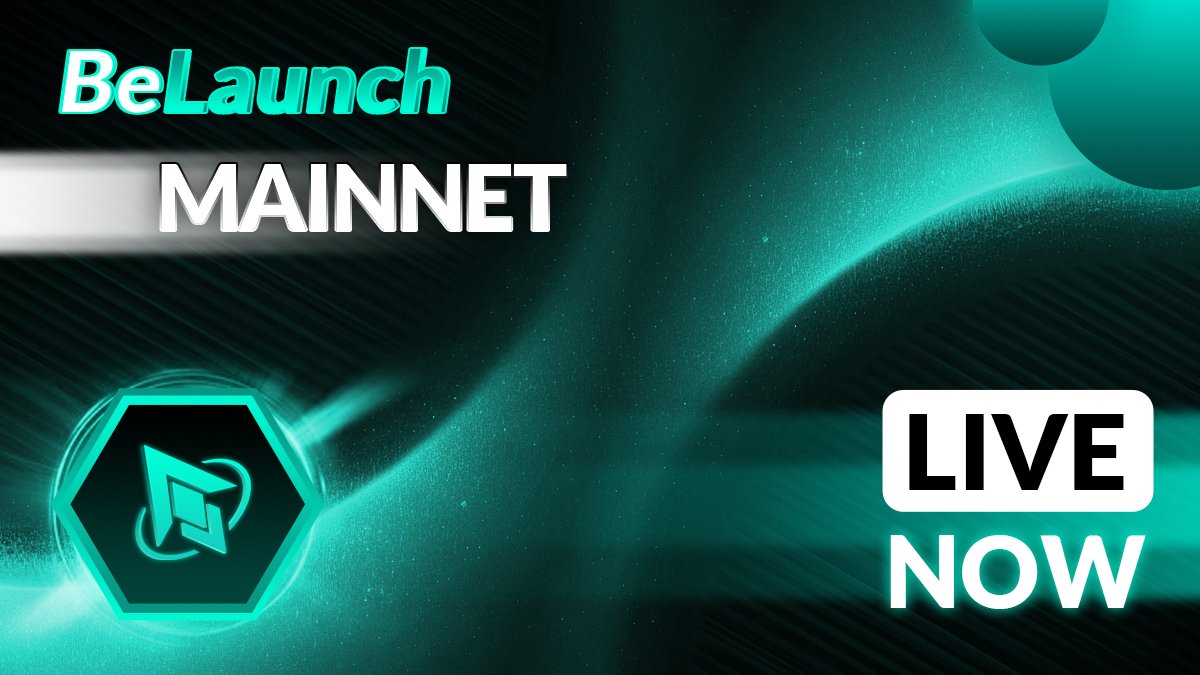 BeLaunch | 12:45PM UTC MAINNET 💧 on Twitter: "#BeLaunch is LIVE NOW on mainnet 🚀 After a period ...