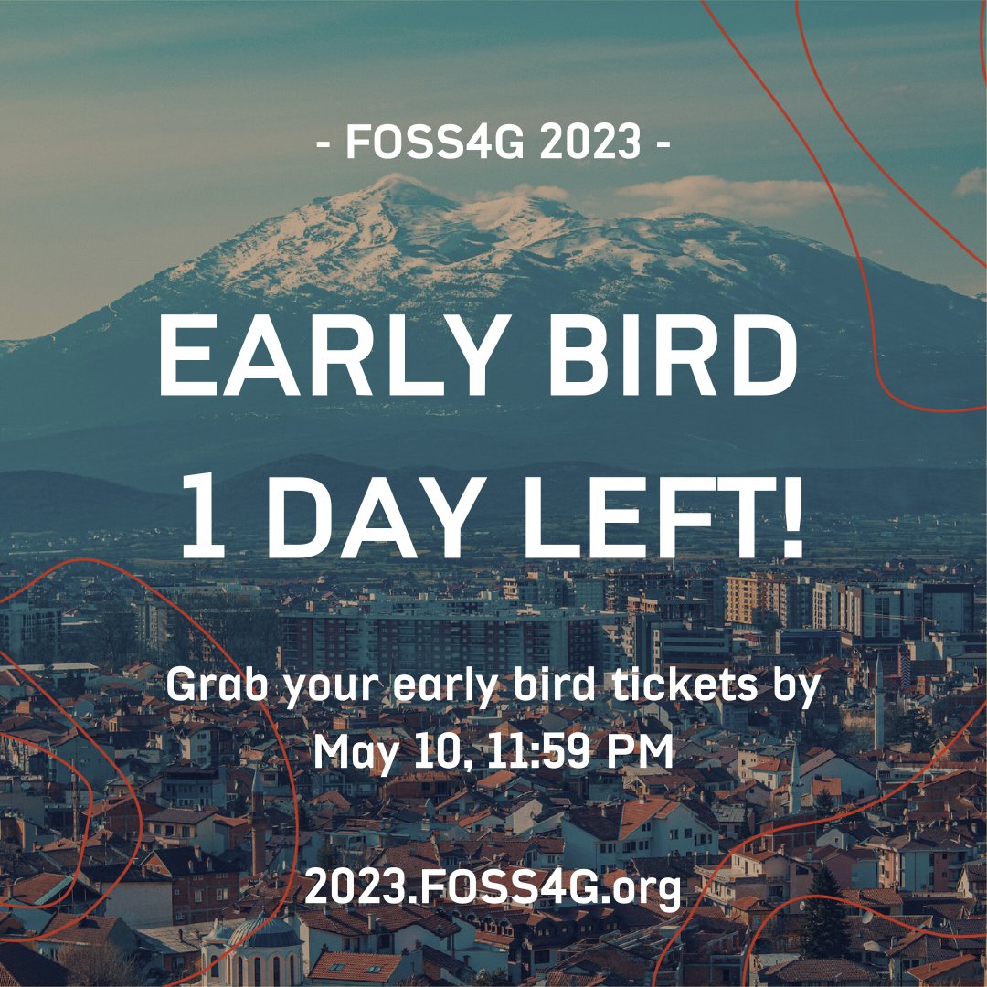 FOSS4G 2023 | https://fosstodon.org/@foss4g on Twitter: "Attention #FOSS4G community! Only one ...