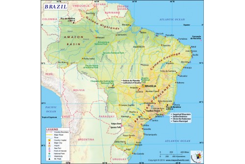 MapsofWorld on Twitter: "Explore Brazil's unique geography and biodiverse ecosystems with #maps ...