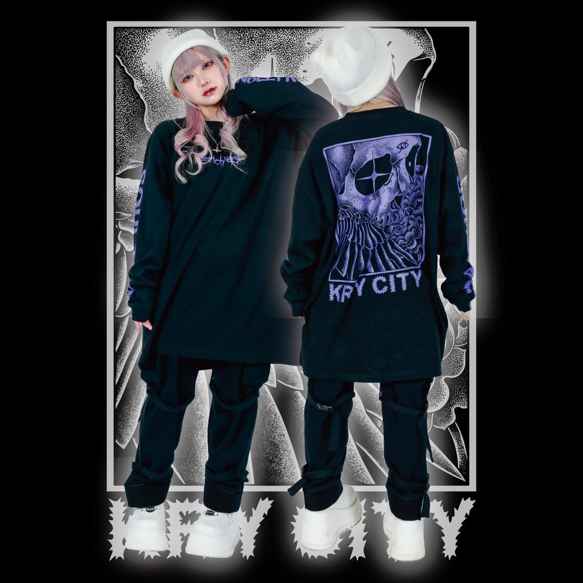 KRYclothing on Twitter: "黒パープル ラスト1枚 黒ターコイズ ラスト1枚 白黒 ラスト3枚 白ピンク ラスト2枚 https://kry.tokyo"