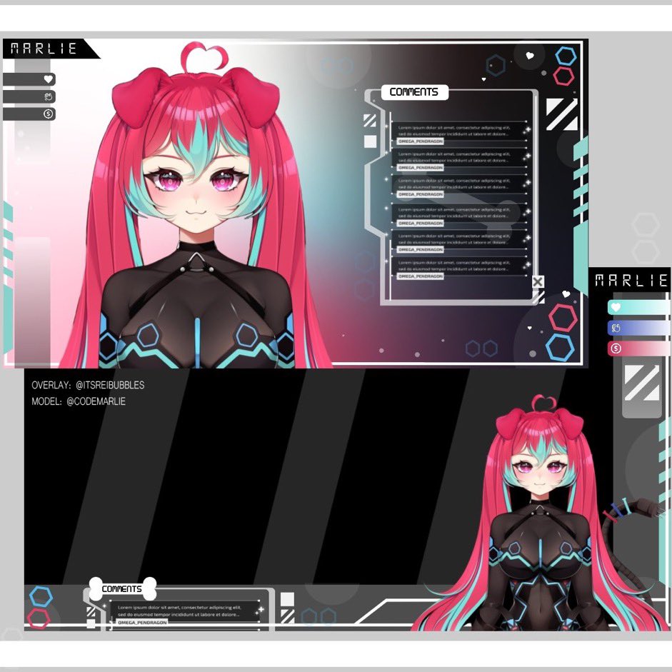 Rei ♡ Stingray Vtuber 💙🦈 on Twitter: "[ opening vtuber overlay commissions ] commissions open ...