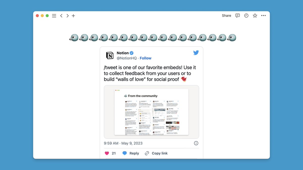 Notion On Twitter We Just Embedded This Tweet About Embedding Tweets In Notion In Notion 🤪 6058
