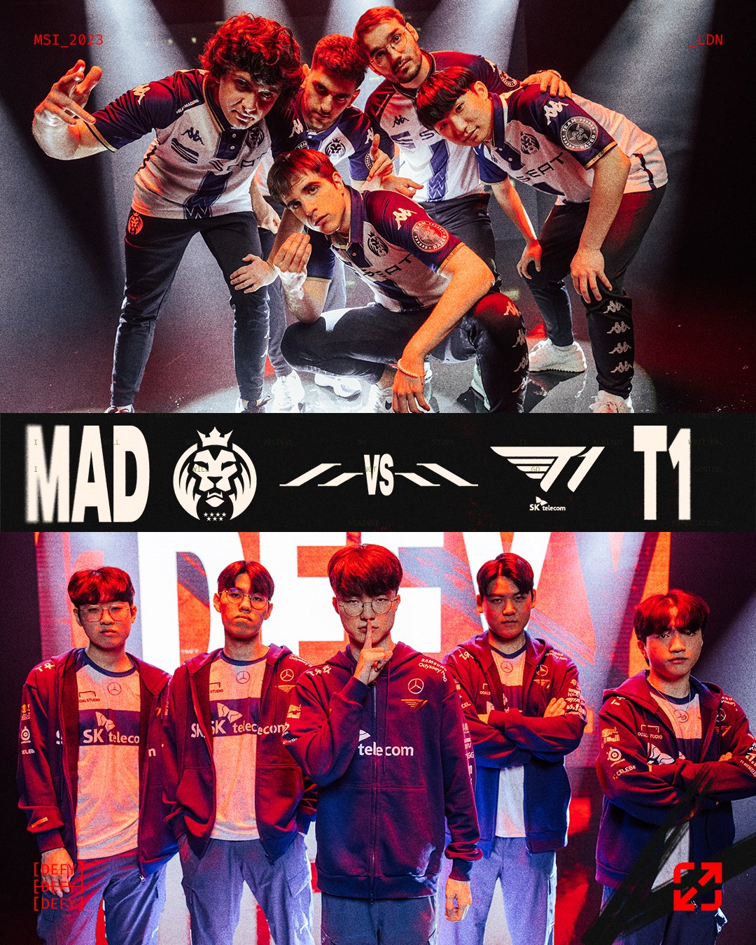 LoL Esports on Twitter: "MAD LIONS vs T1. #MSI2023 Who's your pick for tomorrow's Bo5: #MADWIN ...