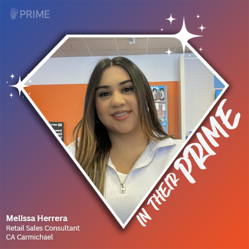 Prime on Twitter: "Melissa from our Carmichael, CA store was recognized by her manager for # ...
