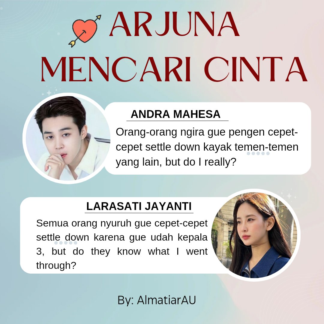Alma🎀AU - Insatiable END 📌fokus naskahan on Twitter: "𝐀𝐫𝐣𝐮𝐧𝐚 𝐦𝐞𝐧𝐜𝐚𝐫𝐢 𝐜𝐢𝐧𝐭𝐚 Jimin x OC Local AU ...