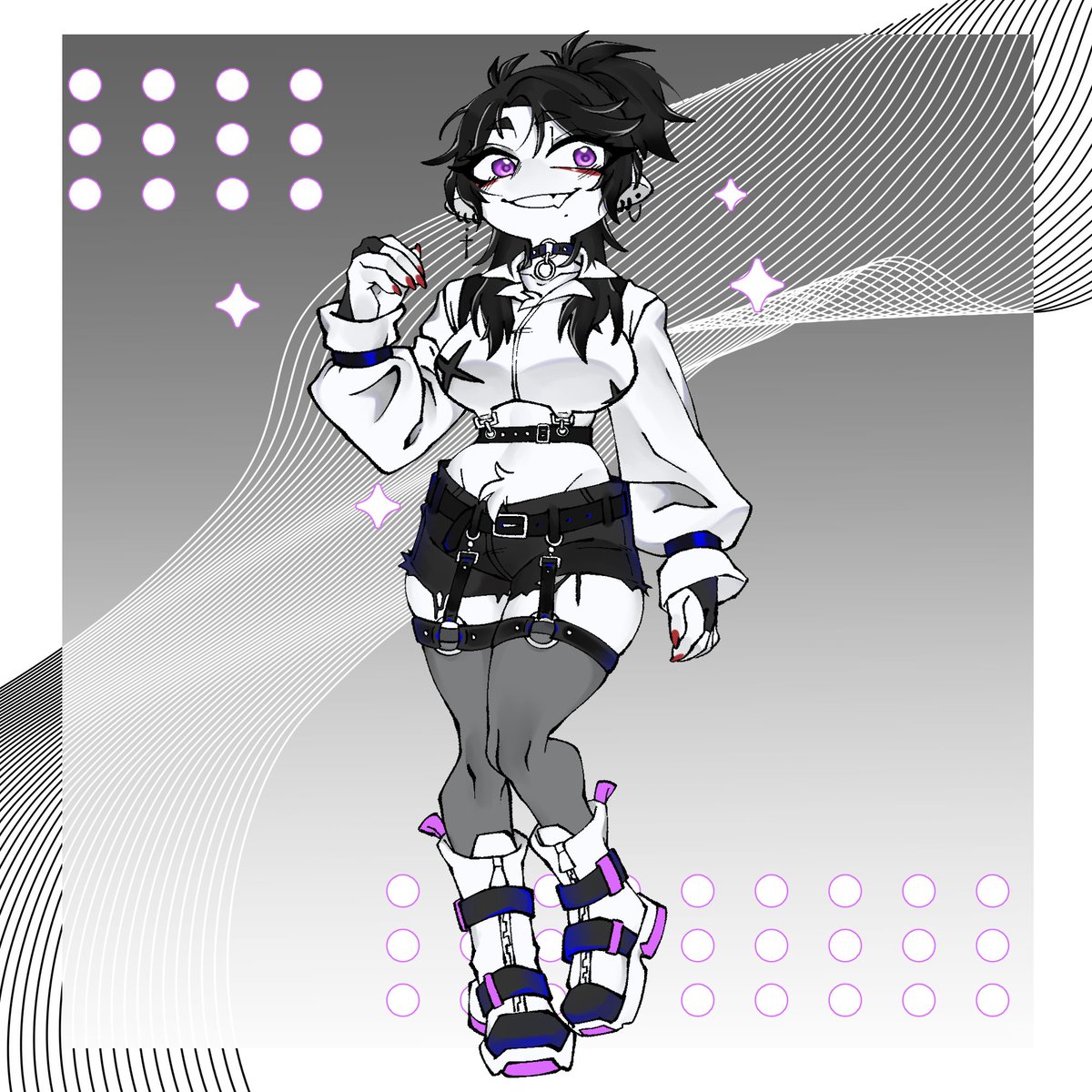 🔞cereza 🔞comm Close 55 On Twitter Hehe🖤 Little Doodle For Her Br0kencolors Br0kencolorsoc