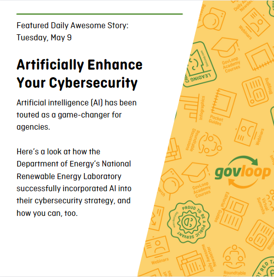 GovLoop on Twitter: "Artificial intelligence can make a positive impact on your #cybersecurity ...