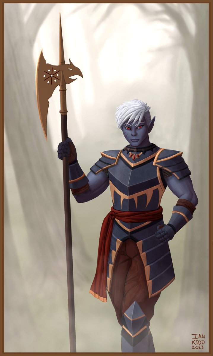 BarbarianBabes NSFW on Twitter: "Drow warrior woman, (suitably armoured)"
