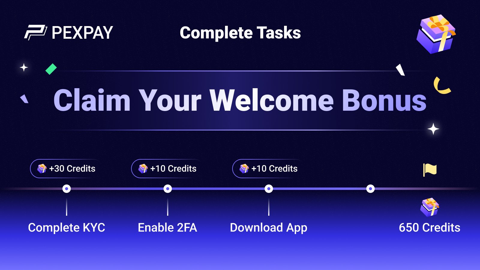 Pexpay on Twitter: "Did you know that you can claim a welcome bonus of up to 650 Credits by ...