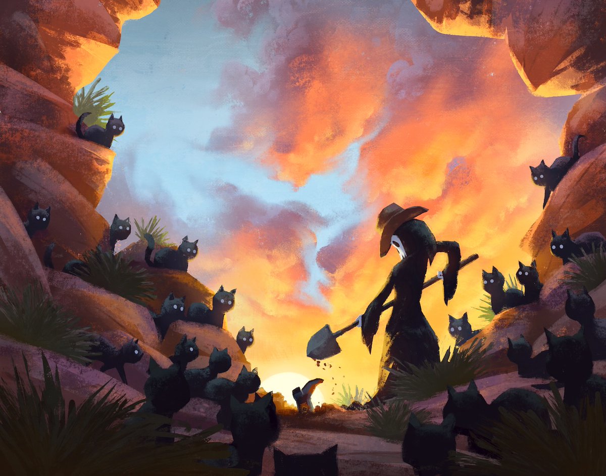 「These two new 1/1 dead cats will be list」|brandon james scottのイラスト