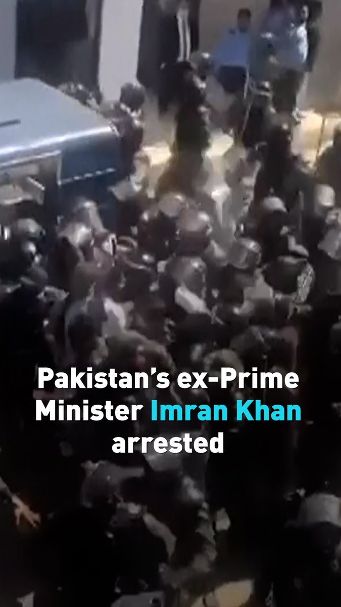 CGTN on Twitter: "Khan's arrest comes a day after the powerful military rebuked him for ...