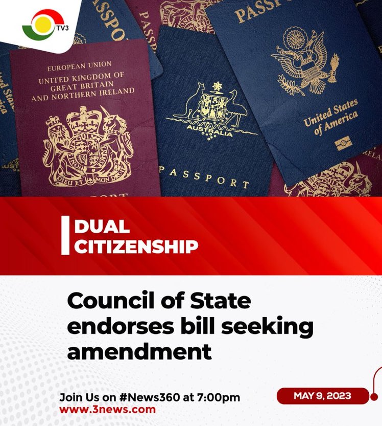 #TV3GH on Twitter: "Council of State has endorsed Bill seeking amendment of the Act regarding ...