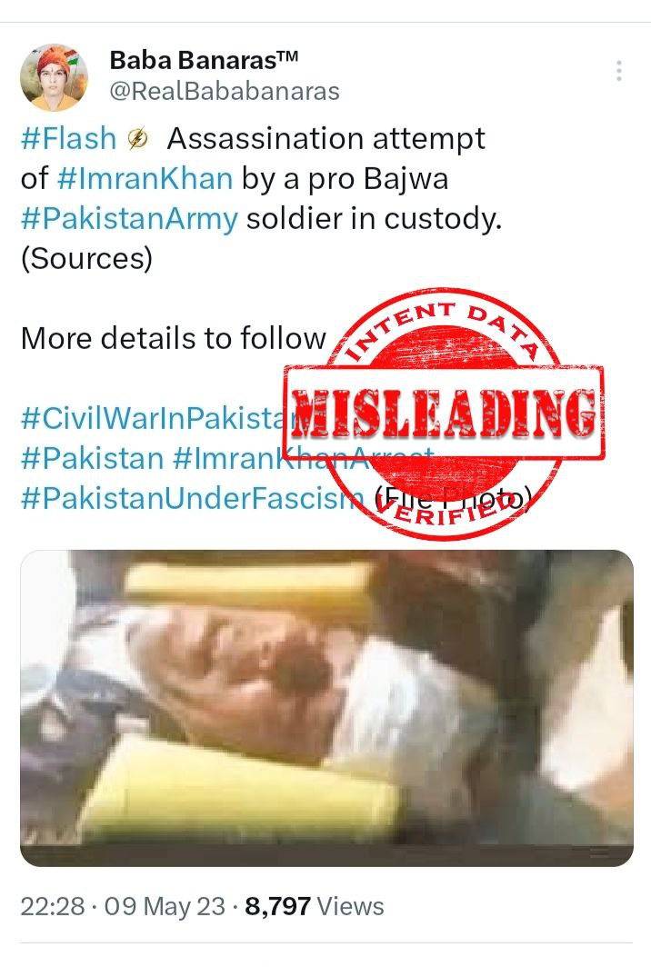 D-Intent Data on Twitter: "670 ANALYSIS:Misleading FACT:An image of former PM of Pakistan Imran ...