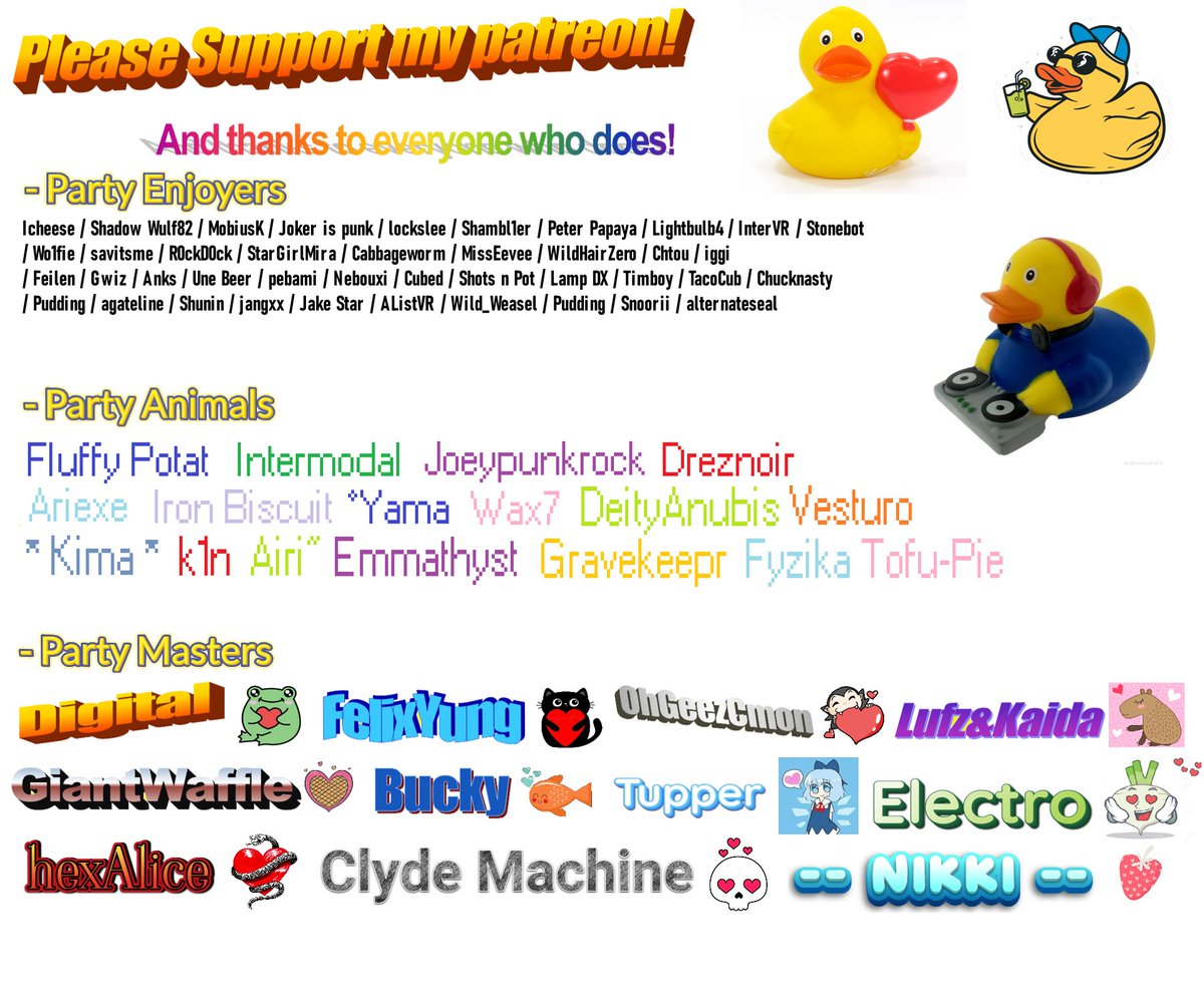 VRC Party Hub on Twitter: "Please support my Patreon: https://patreon.com/user?u=74835451"