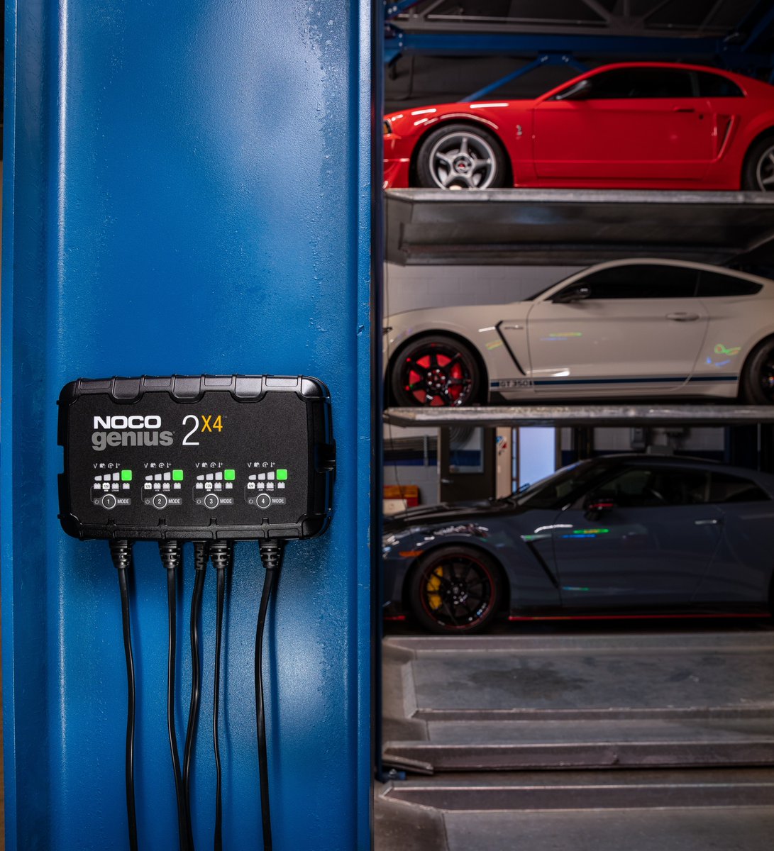 NOCO® on Twitter: "Charge and maintain up to 4 batteries at once with the NOCO GENIUS2X4. Shop ...