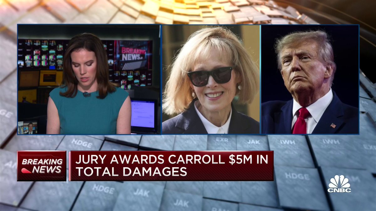 CNBC on Twitter: "BREAKING: Jury says Trump is liable in sexual abuse and defamation lawsuit by ...