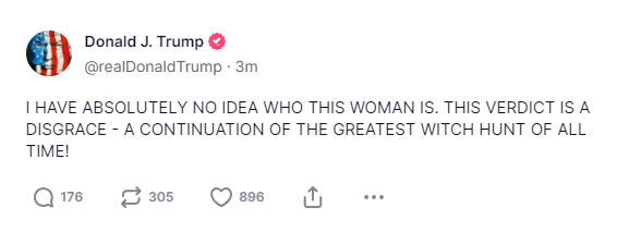 BNO News on Twitter: "Donald Trump says "this verdict is a disgrace ...