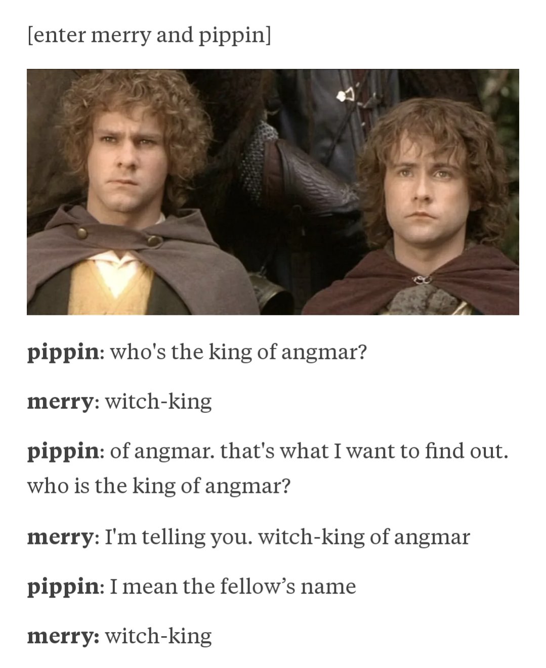 Merry And Pippin Second Breakfast