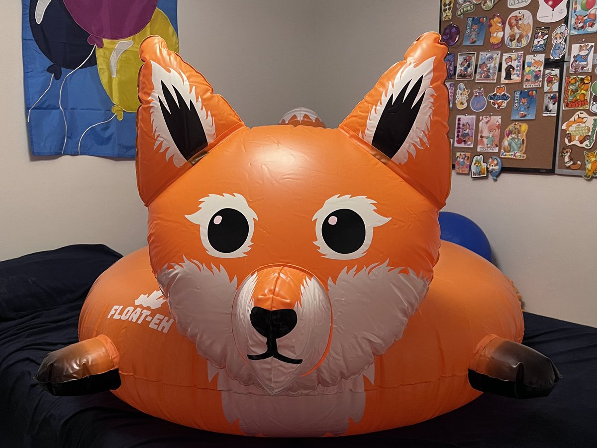 Lil Balloon Fops🎈🦊 on Twitter: "I bought this big foxy swim ring! Is adorable! FLOAT-EH Fox Pool ...