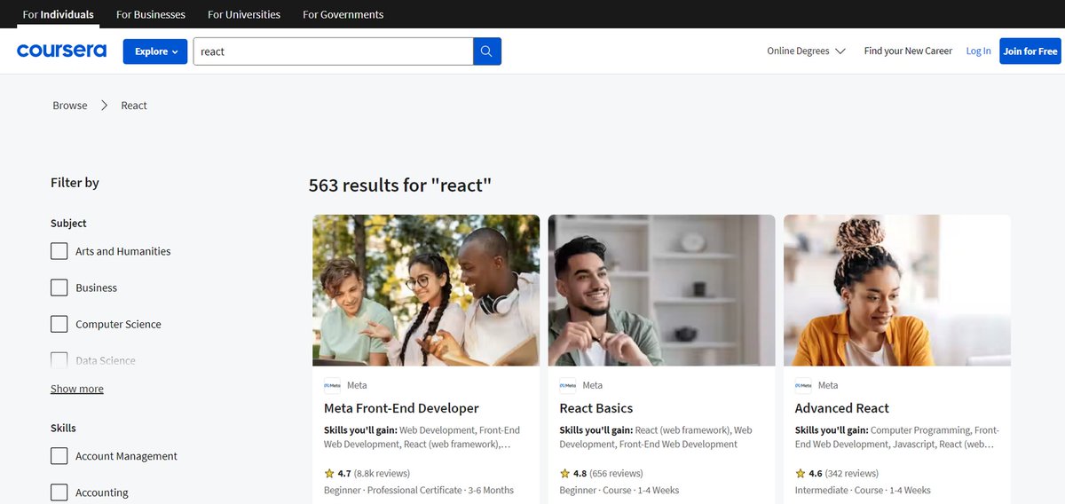Top Websites To Learn React Thread 🧵 المسلسل من Codemarch Codemarch