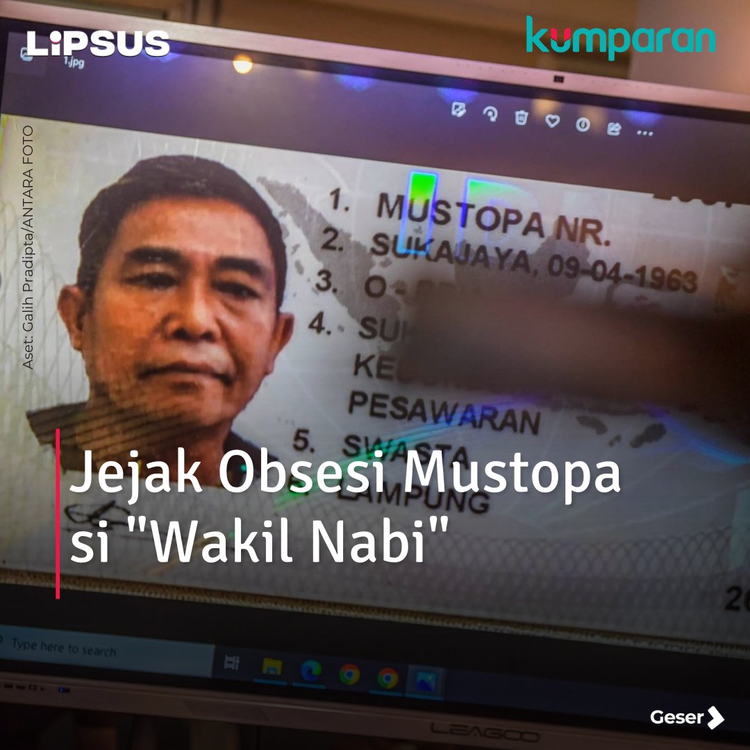 kumparan on Twitter: "Mustopa NR (60) warga Desa Sukajaya, Kabupaten Pesawaran, Lampung, ingin ...