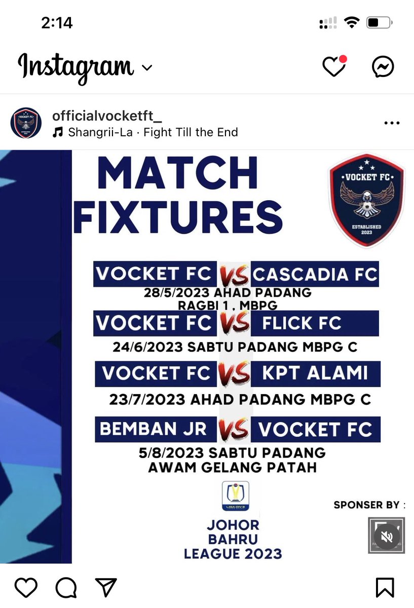 VOCKET FC on Twitter: VOCKET FC on Twitter: