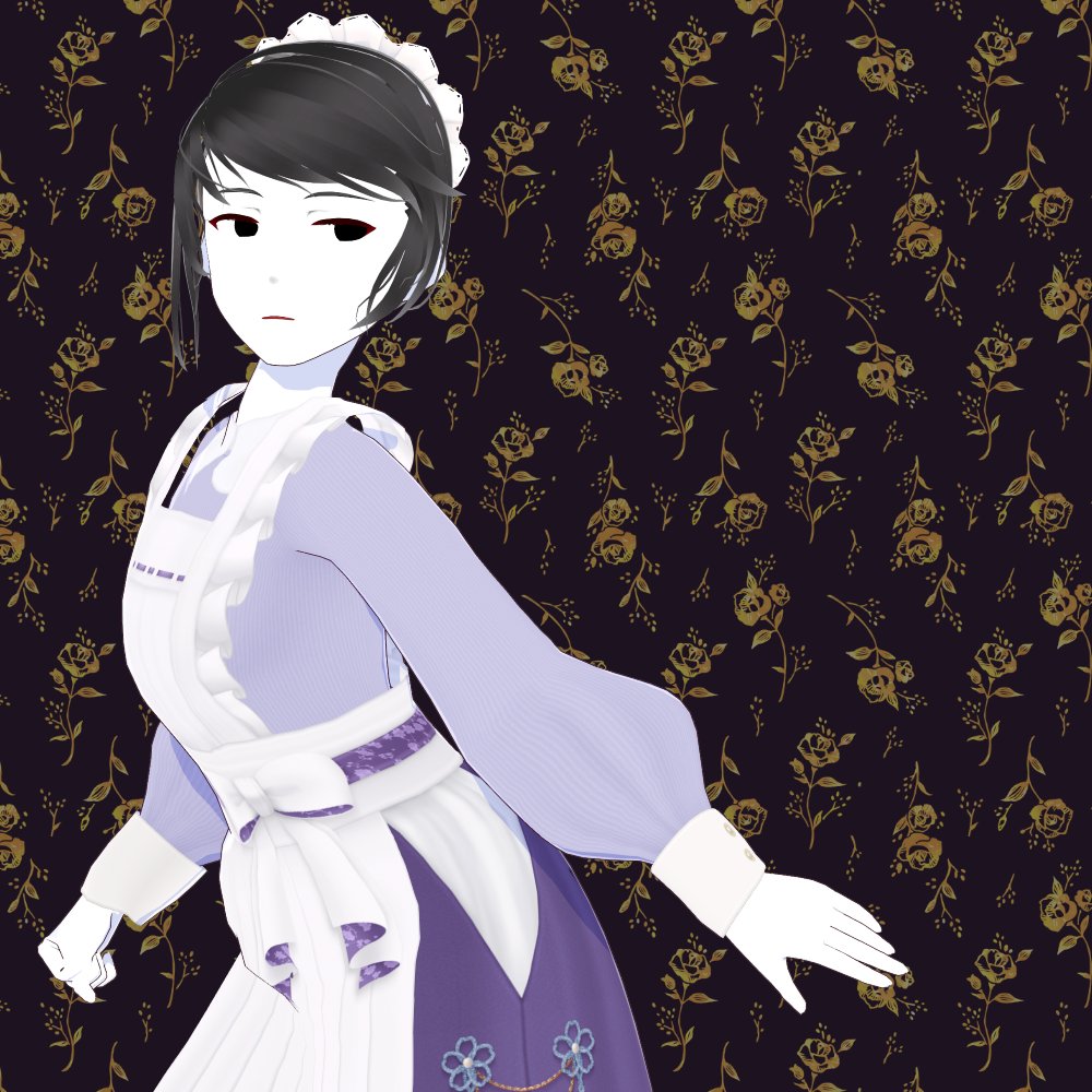 しらとりこはね@VRoid on Twitter: "RT @caffeine_union: 和と洋のメイドの日 #VRoid #ひぃクロ #カフェイン同盟"