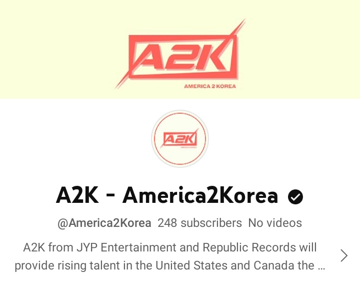JYP TRAINEES (slow) on Twitter: "UPDATE: ‘A2K (America2Korea)’ Official YouTube Channel has now ...