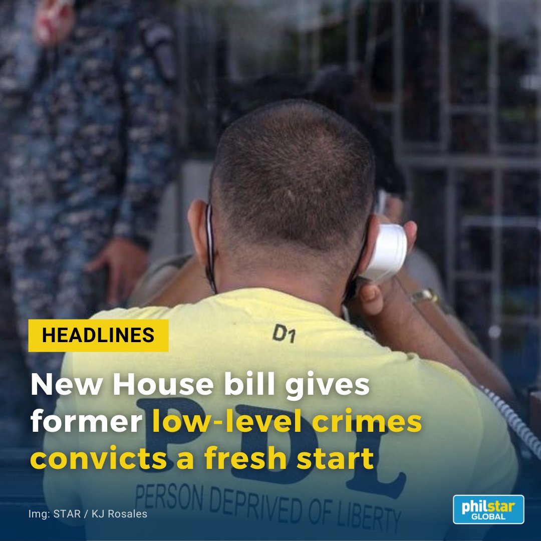 Philstar.com on Twitter: "GIVING A CLEAN SLATE TO THOSE WITH MINOR OFFENSES House Bill 7938 ...