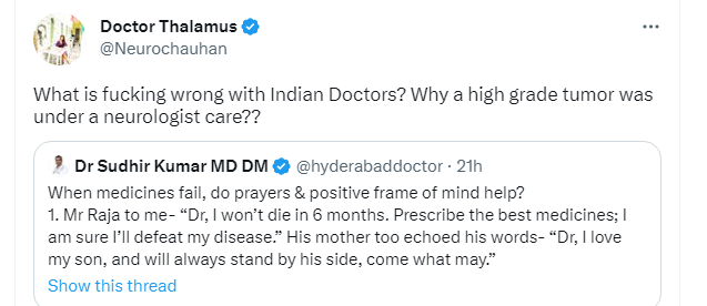 Dr Sudhir Kumar MD DM on Twitter: "Patients consult a doctor not just for undergoing an ...