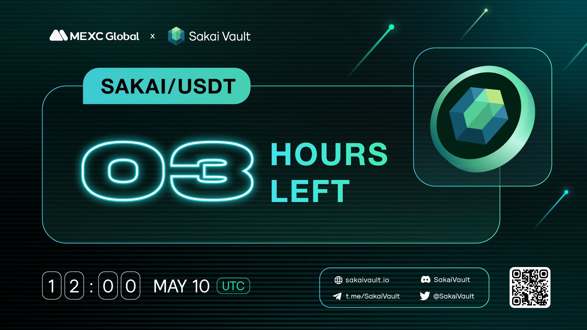 Sakai Vault On Twitter Mexc Listing Is Only 3 Hours Away You Can Check The Eagerly Awaited