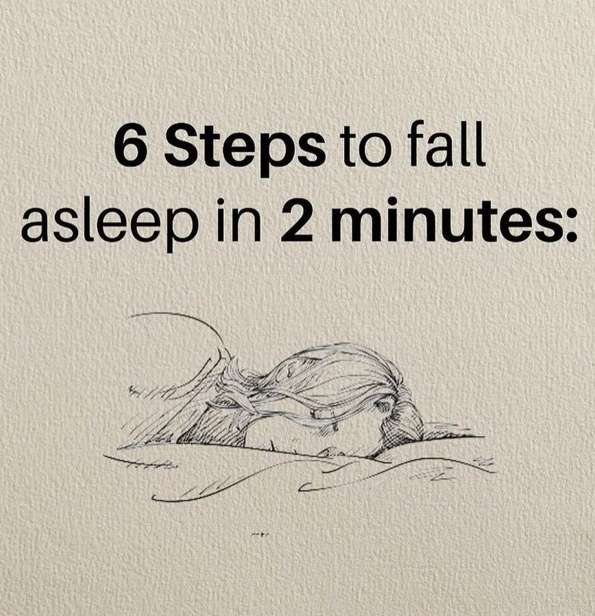 6 Steps to Fall Asleep in 2 Minutes | Thread - Thread from Mindset ...