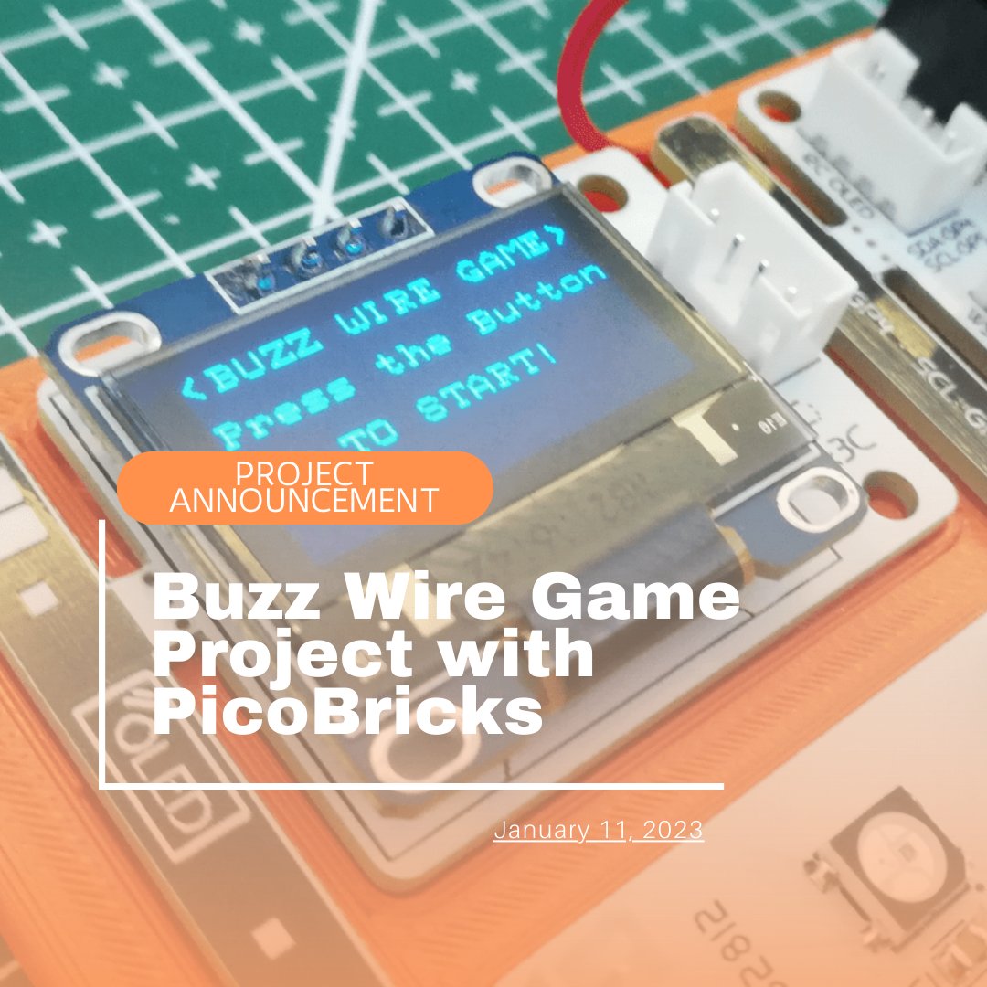 PicoBricks on Twitter: "In this project, we will use a conductor wire, the buzzer, and the LED ...