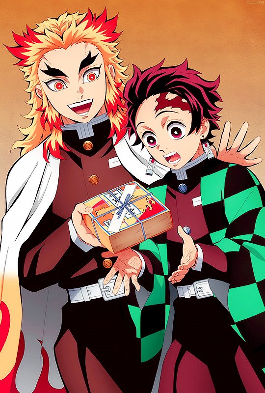 Omega Tanjiro 🔞🌸💮⚧️🏳️‍⚧ on Twitter: "Kyojuro: Thank you Tanji my Koi for that sweet bithday ...