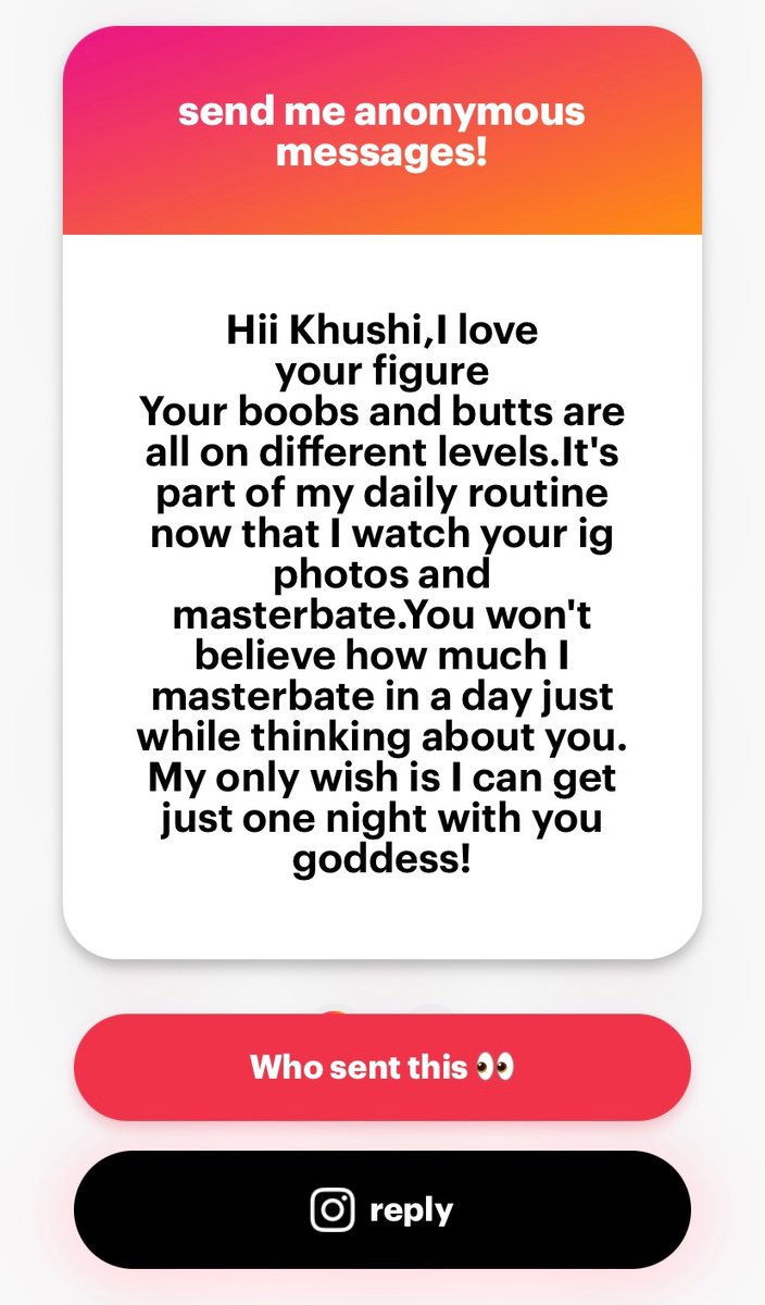 Khushi Raj on Twitter: "boys after a girl posts an anonymous msg link"