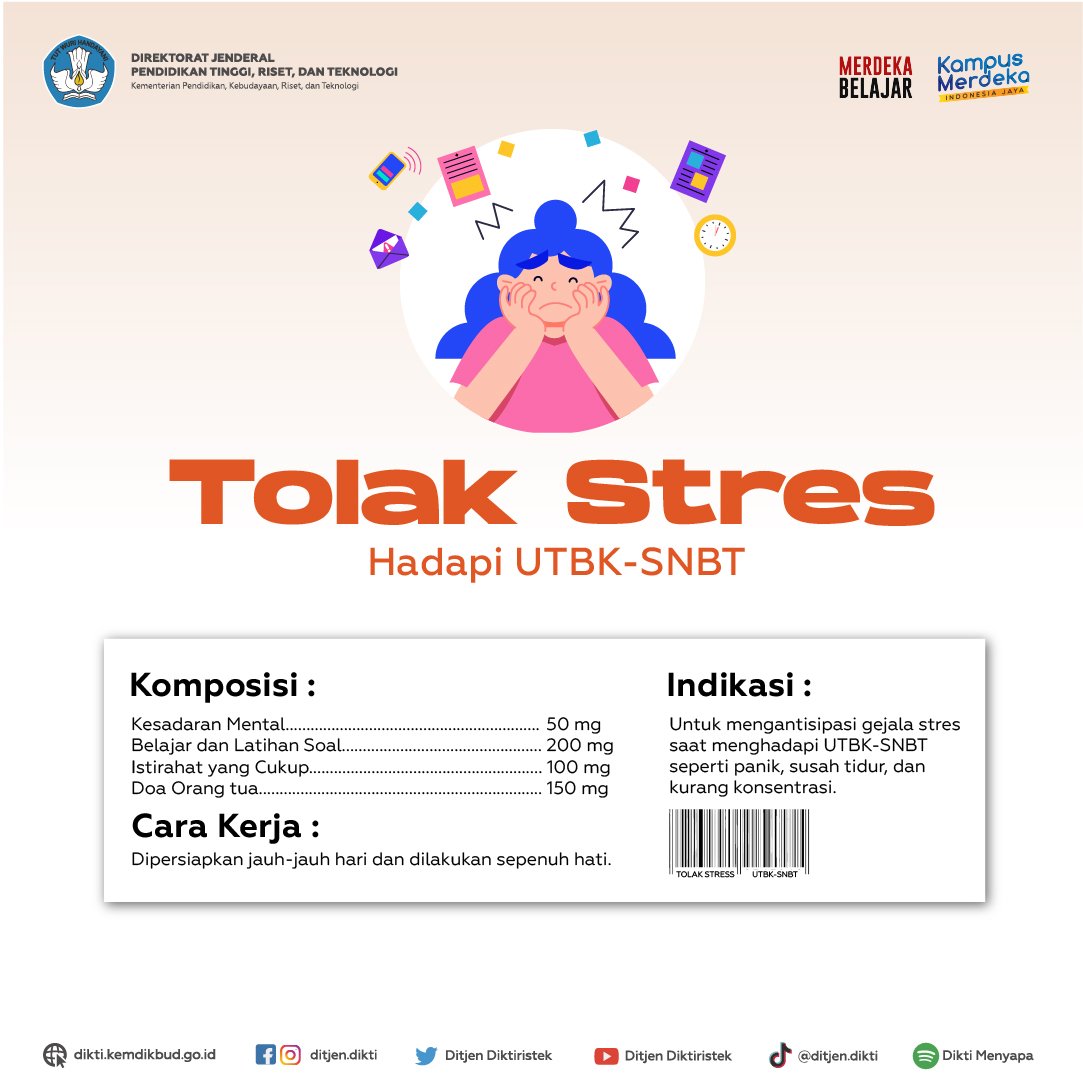 Ditjen Diktiristek On Twitter TOLAK STRES BAGI PEJUANG SNBT Halo ditjen-diktiristek-on-twitter-tolak-stres-bagi-pejuang-snbt-halo