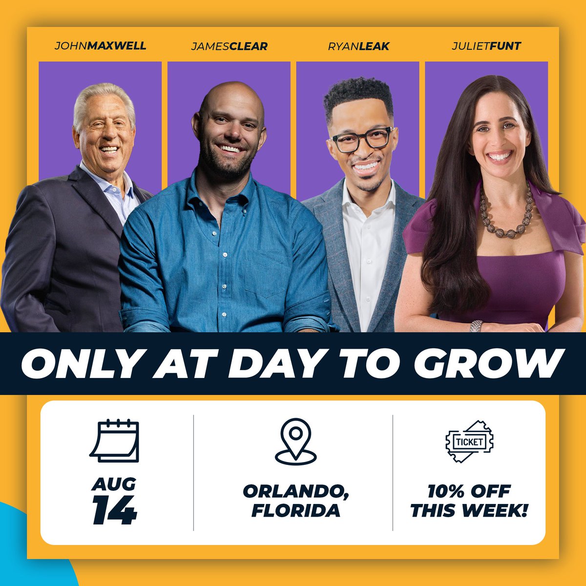 Curtis Szmania on Twitter: " Meet your Day to Grow Speakers Get ready to be inspired by best ...