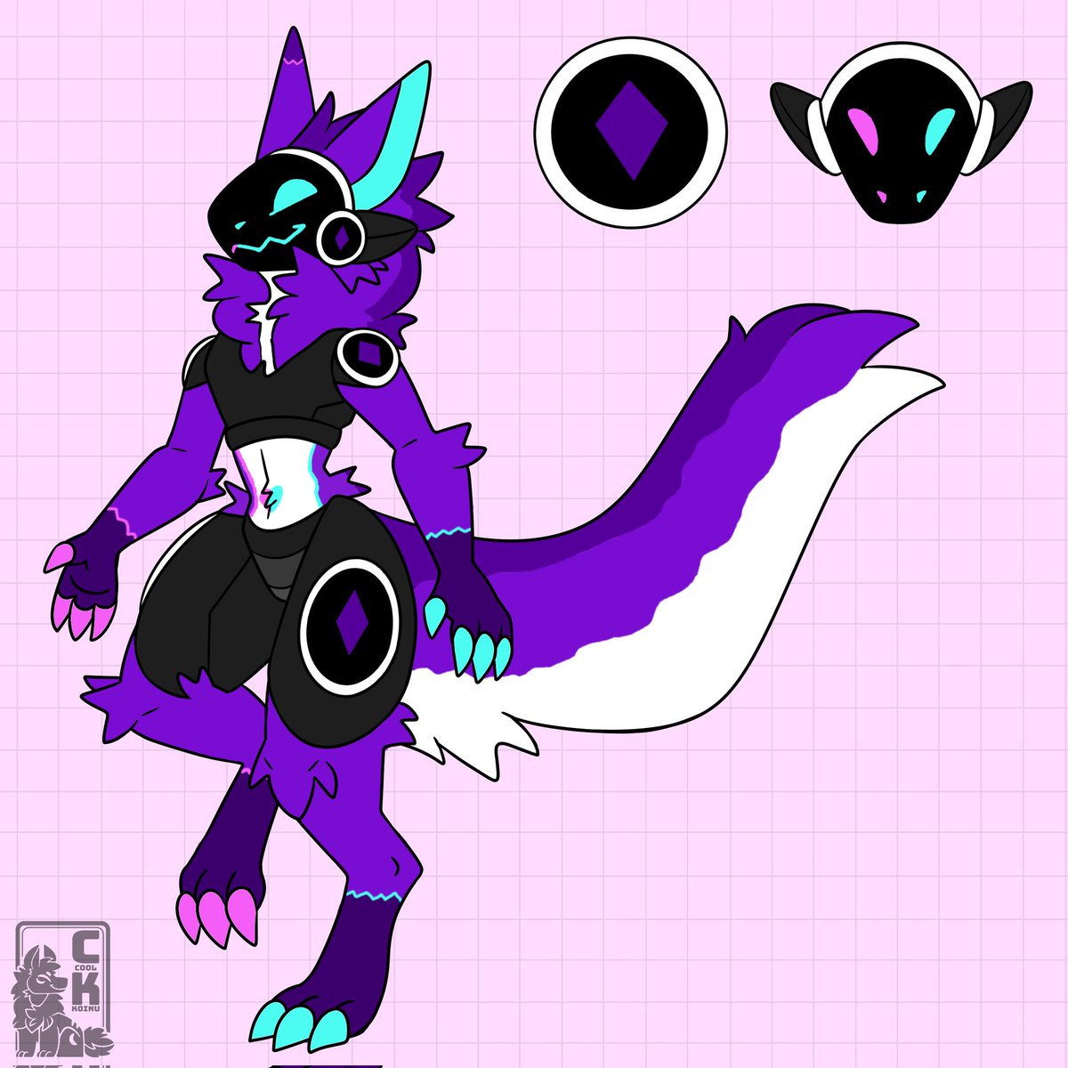 I follow every cute furry on Twitter: "Made a proot ref, idk...was bored"