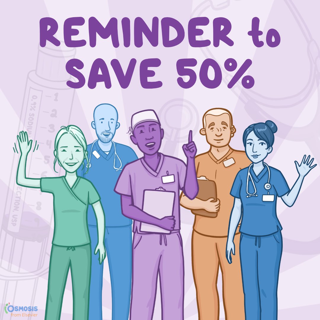 Osmosis from Elsevier on Twitter: "Reminder: celebrate Nurses Week with 50% off Osmosis! Support ...