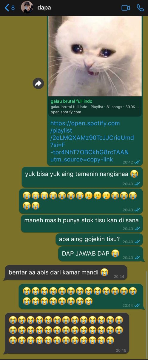 syn • PO2 (12-19 Mei) • hectic parah on Twitter: "nangis bareng aa"