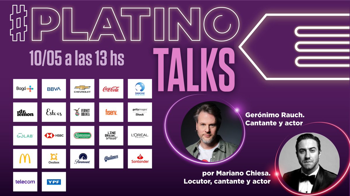 Dossiernet On Twitter Platino Talks Gerónimo Rauch Cantante Y Actor