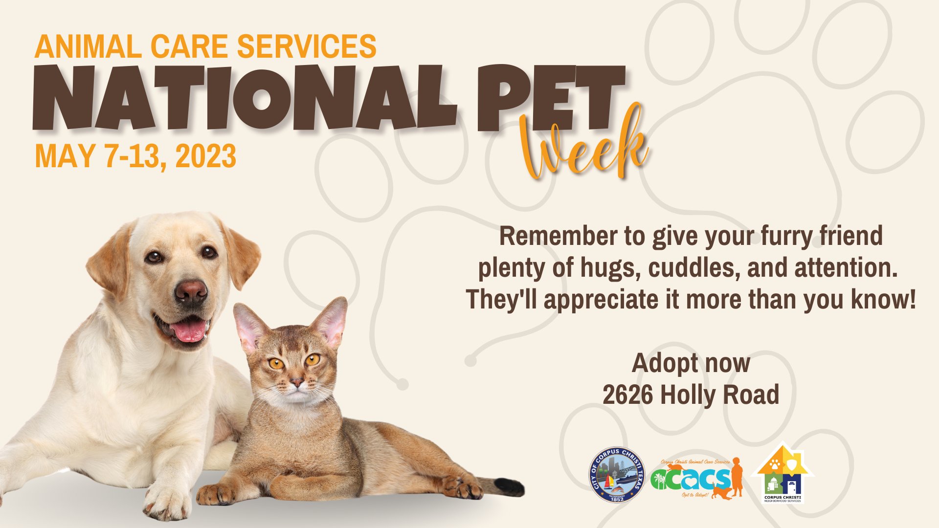 City of Corpus Christi on Twitter: "It's National Pet Week! Don't have ...