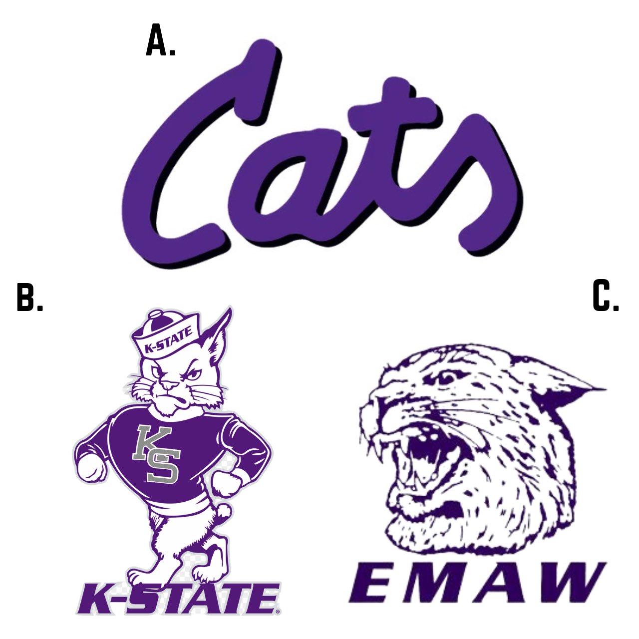 K State Wildcat Logo