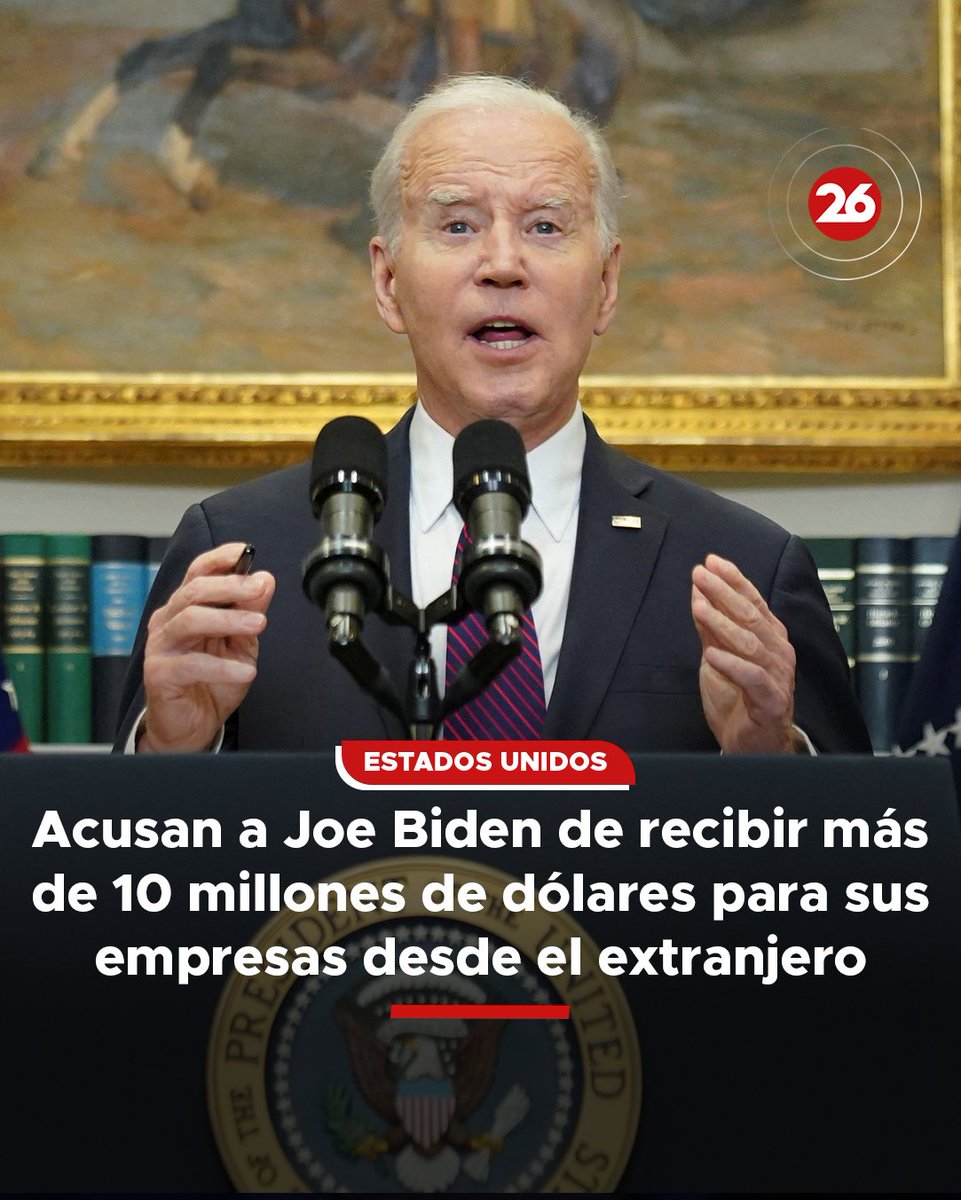 CANAL 26 on Twitter: "🔴ESCÁNDALO EN EEUU🇺🇸 Legisladores están investigando a Joe Biden, el ...
