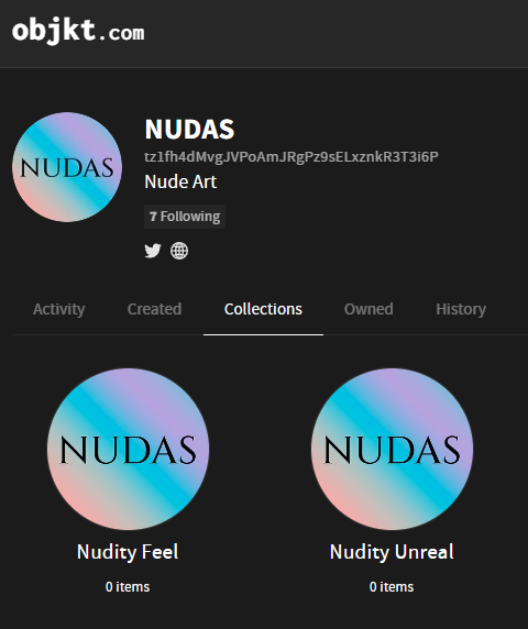 NUDAS.ART | Nvde art on Twitter: "We landed in @objktcom ! We are inviting our "Nudity Feel" and ...